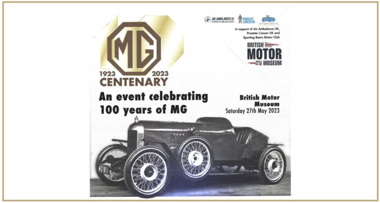 Centenary Events - MG 100