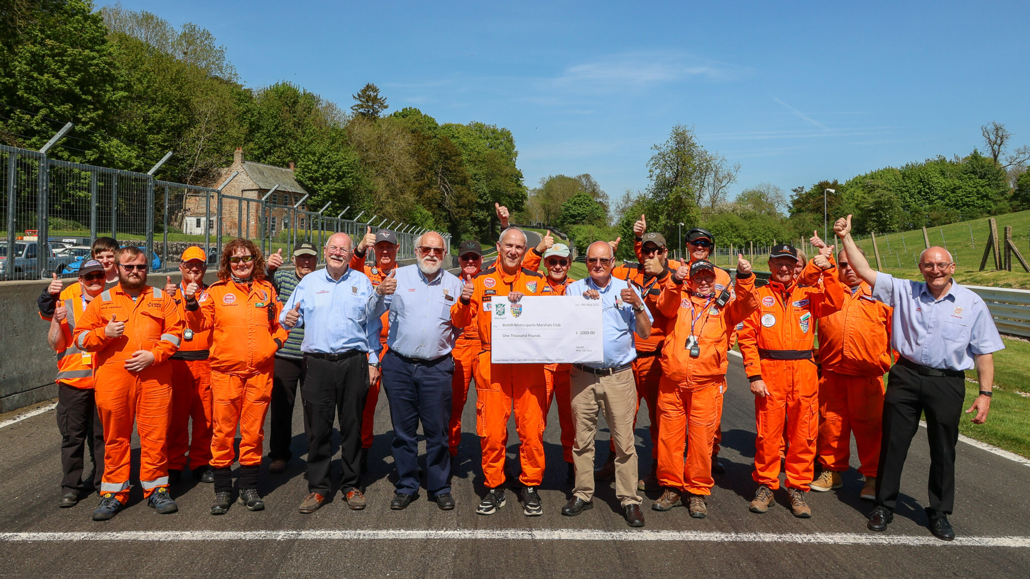 MG Car Club delighted to donate to Marshal Club - Motorsport