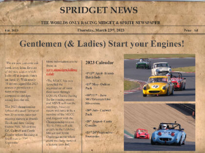 Midget & Sprite Challenge Launch Newsletter - Motorsport