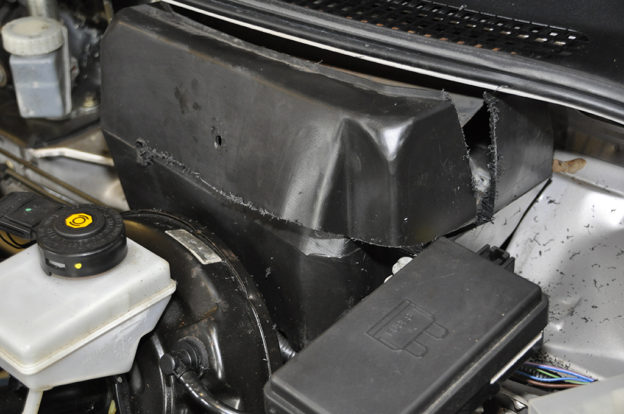 Fitting a Modified Heater Air Intake Box - MG Car Club