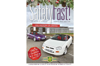 Safety Fast! – December issue now available - MG Car Club