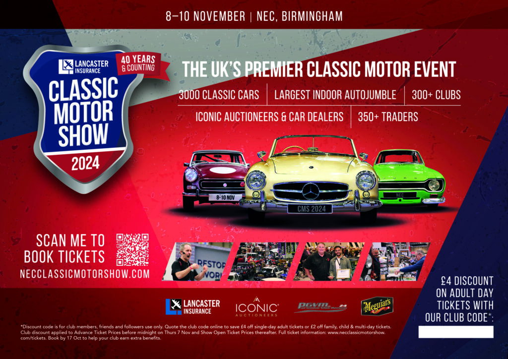 NEC Classic Motor Show 2024 - MG Car Club