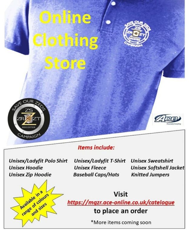 Online Clothing Store - ZR/ZS/ZT Register